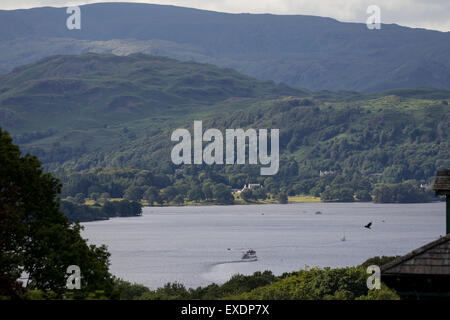 Lake Windermere, Cumbria. 12th July, 2015. UK Weather Lake Windermere ...