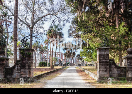 Cumberland Island Georgia GA Dungeness ruins Carnegie mansion chimney ...