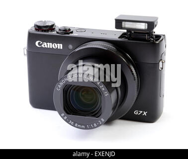 canon camera with flash studio cutout Stock Photo - Alamy