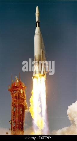 Atlas Agena Launch Stock Photo - Alamy