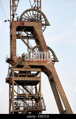 Coal mining headstocks Stock Photo - Alamy