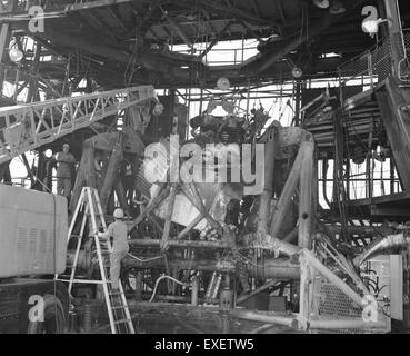 This image documents the damage sustained by the Atlas 9C during its ...