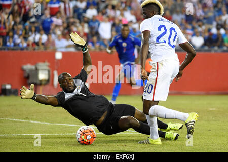 Johnny Placide, goalkeeper of Haiti in action during the FIFA World Cup ...