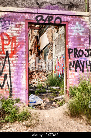 Detroit Factory Ruins Stock Photo - Alamy