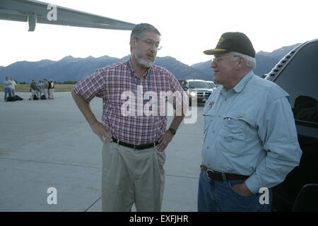 David Addington and Friends Arrive at Airport in Jackson, Wyoming Stock ...