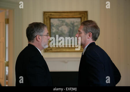 David Addington and John Hannah at Vice Presidential Residence Stock ...