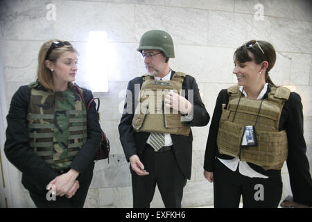 David Addington, Lucy Tutwiler, and Katie Wilson Wearing Body Armor ...