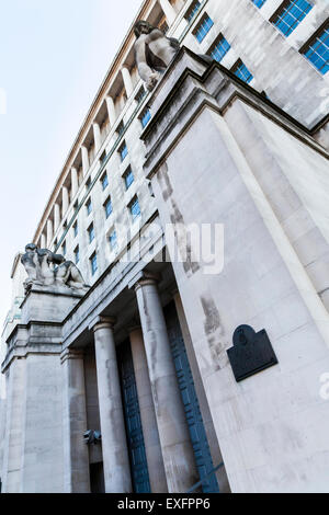 Ministry of Defense (MoD) Main Building Front Entrance in Whitehall ...
