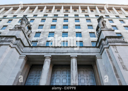 Ministry of Defense (MoD) Main Building Front Entrance in Whitehall ...