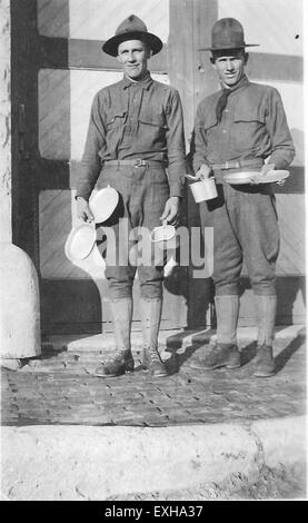 This photograph shows conscientious objectors (COs) on a hike north of ...