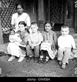 In 1962, the Kniss children and their playmates in Landour, India ...