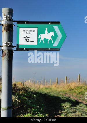 Footpath and bridle path signs Stock Photo - Alamy