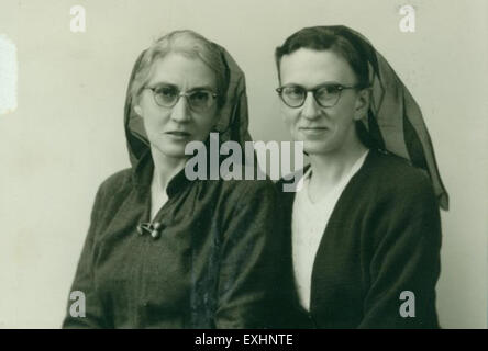 Mennonite missionaries Rhoda and Ruth Ressler engaging in friendship ...