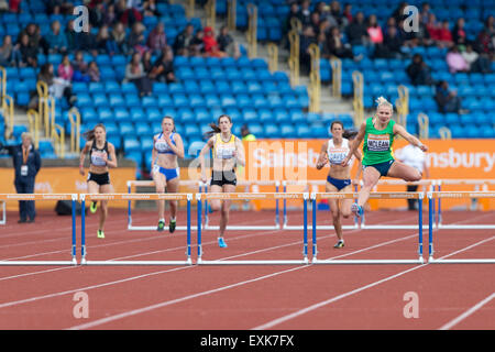 Hayley MCLEAN Women's 400m Hurdles Heat 1, 2014 Sainsbury's British ...