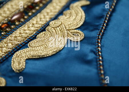 The Artistry of Fez: Handmade Moroccan Caftan Embroidery Details Stock ...