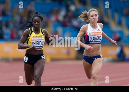 Emily DIAMOND winning the Women's 400m Final, 2016 British ...