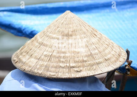 Traditional Vietnamese Non La Straw Hat in Hanoi, Vietnam Stock Photo ...