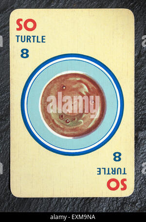 Vintage Menuette Food Playing Card - Plaice Fish Stock Photo - Alamy