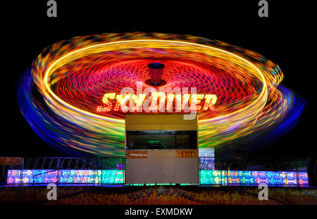 funfair, rotation, fun fair, amusement park, chain swing ride ...