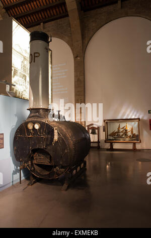 Old ship steam boiler Stock Photo - Alamy
