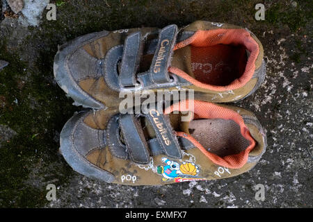 A pair of childs sports shoes Stock Photo - Alamy