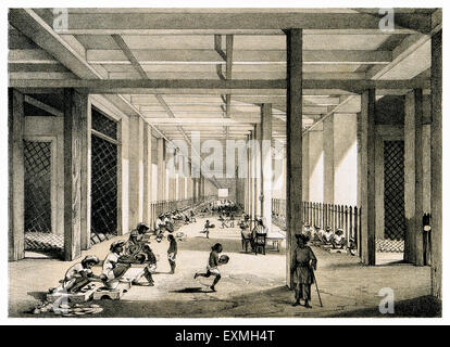 OPIUM FACTORY AT PATNA, INDIA for the Chinese trade The stacking room ...