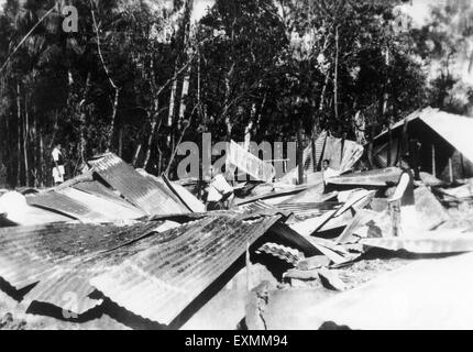 Destruction caused by riots between Hindus and Muslims in Noakhali East ...