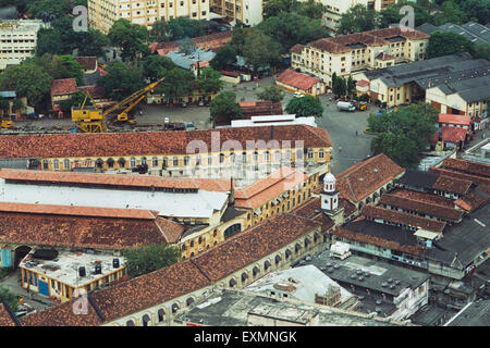 Aerial view of Fort old Bombay black and white Bombay now Mumbai ...