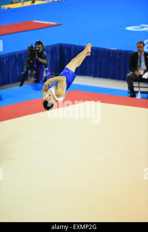 Toronto, Canada - July 1, 2015: Arthur Renwick, a First Nation artist ...