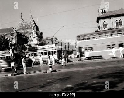 Old vintage 1900s picture of trams and horse carts , Byculla , Bombay ...