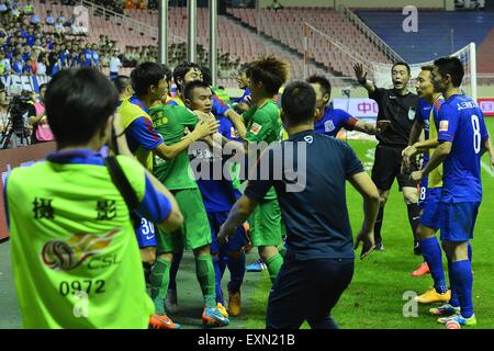 Shanghai, China. 15th July, 2015. Shanghai Shenhua Team during the ...