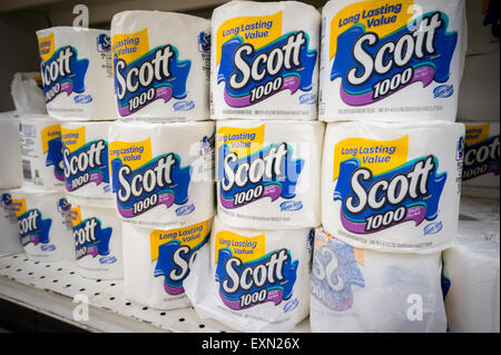 Rolls of Scott toilet paper manufactured by Kimberly-Clark are seen on ...