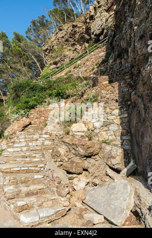 Cliffs on the Costa Brava , Girona Stock Photo - Alamy