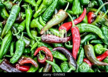 Chilis, Farmers' Market, Railyard District, Santa Fe, New Mexico USA ...