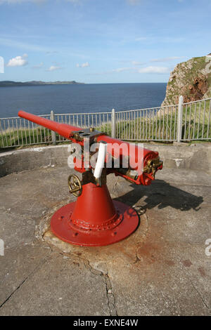 Shore based military gun at Fort Dunree,former military camp now a ...