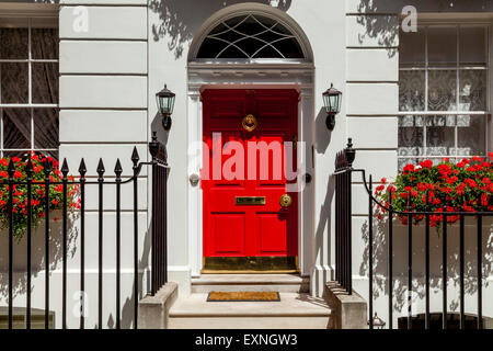 Beautiful House Exterior, Near Trafalgar Square, London, England Stock ...