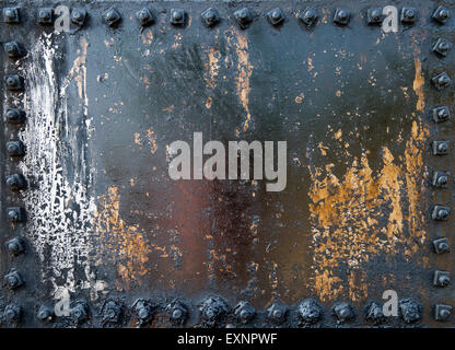 rusty metal background with tar stain at surface Stock Photo - Alamy
