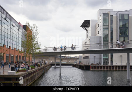 Cykelslangen or Cycle Snake, elevated Cycle Path in Copenhagen, Denmark ...