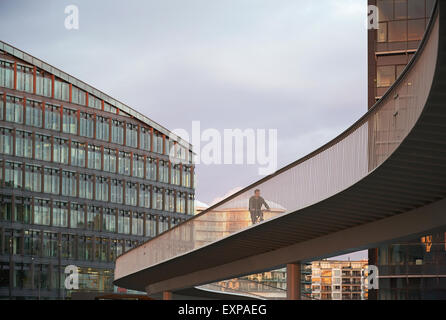 Cykelslangen or Cycle Snake, elevated Cycle Path in Copenhagen, Denmark ...