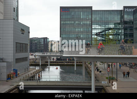 Cykelslangen or Cycle Snake, elevated Cycle Path in Copenhagen, Denmark ...
