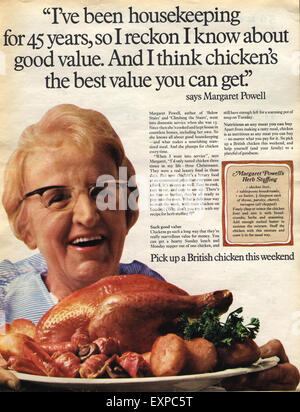 1960s UK Chickens Magazine Advert Stock Photo - Alamy