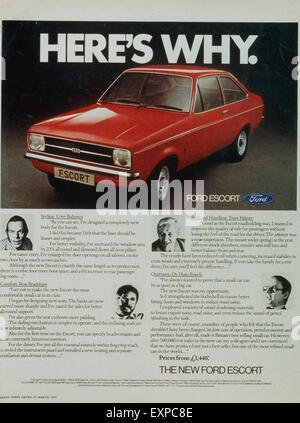 1970s UK Ford Magazine Advert Stock Photo - Alamy