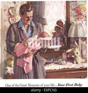 1950s USA New Babies Magazine Advert (detail Stock Photo - Alamy