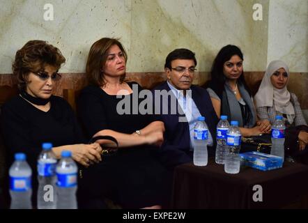 Cairo, Egypt. 15th July, 2014. Egyptian actor Mahmoud Yassin, attends a ...