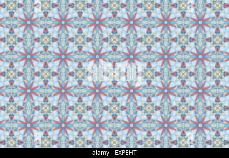 Blue Ethnic pattern. Abstract kaleidoscope fabric design Stock Photo ...