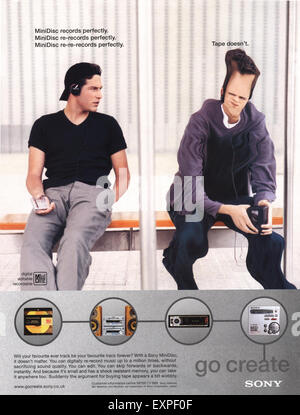 2000s UK Sony Magazine Advert Stock Photo - Alamy