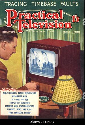 1950s UK Practical Television Magazine Cover Stock Photo - Alamy