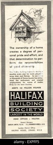1930s UK Halifax Magazine Advert Stock Photo - Alamy