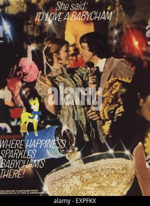 1970s UK Babycham Magazine Advert Stock Photo - Alamy