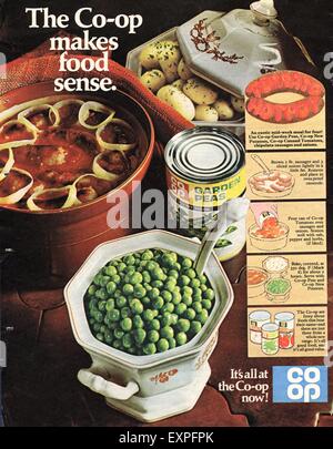 1960s UK The Co-op Magazine Advert Stock Photo - Alamy